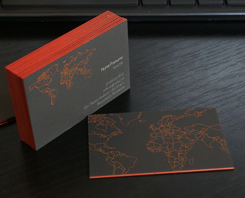 Modele carti de vizita – The World | Carti de vizita - INKU - Modele online
